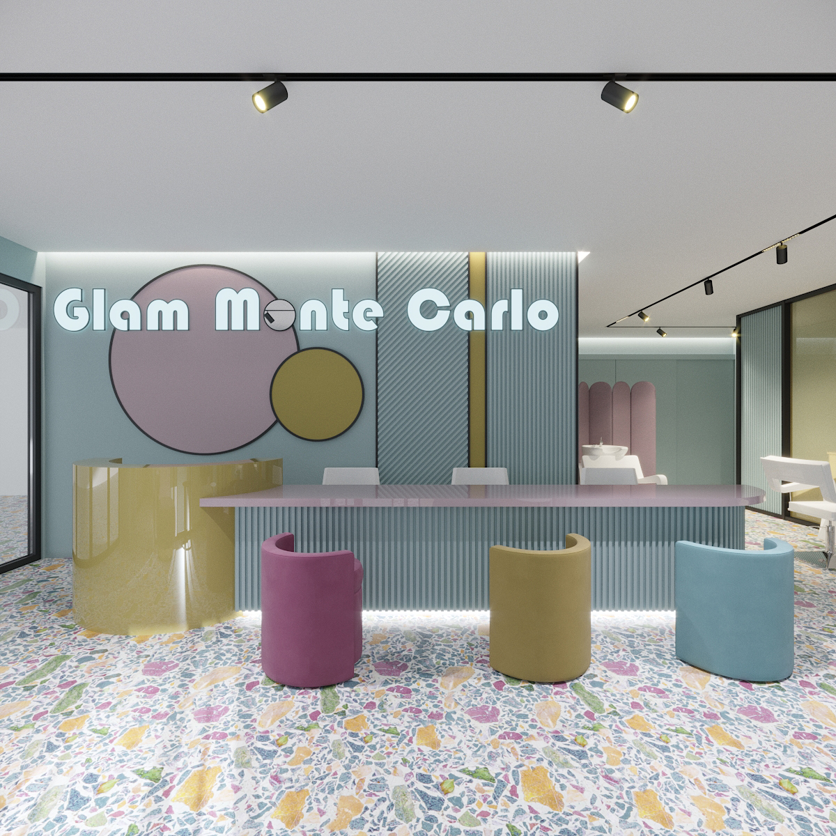 Stylish Beauty Salon in Monaco | Maria Green – Interior Designer