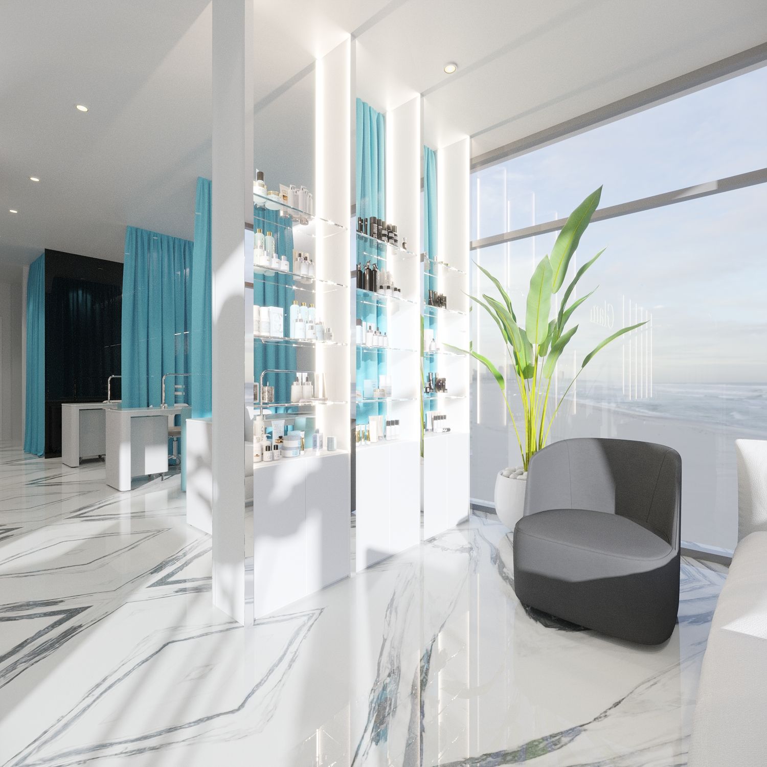 Beauty Salon Design in Monaco | Maria Green – Interior Designer