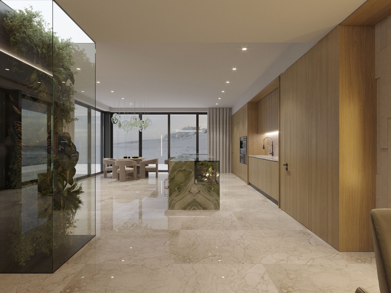 Penthouse Design in SOHO Tower, Paphos, Cyprus | Maria Green – Interior ...