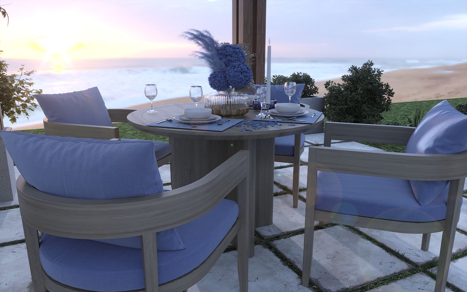 Swahili Restaurant Terrace Design in Peyia, Cyprus | Maria Green ...