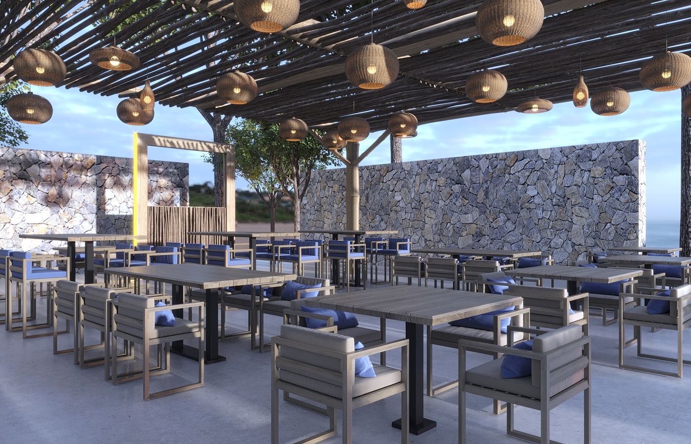Swahili Restaurant Terrace Design in Peyia, Cyprus | Maria Green ...