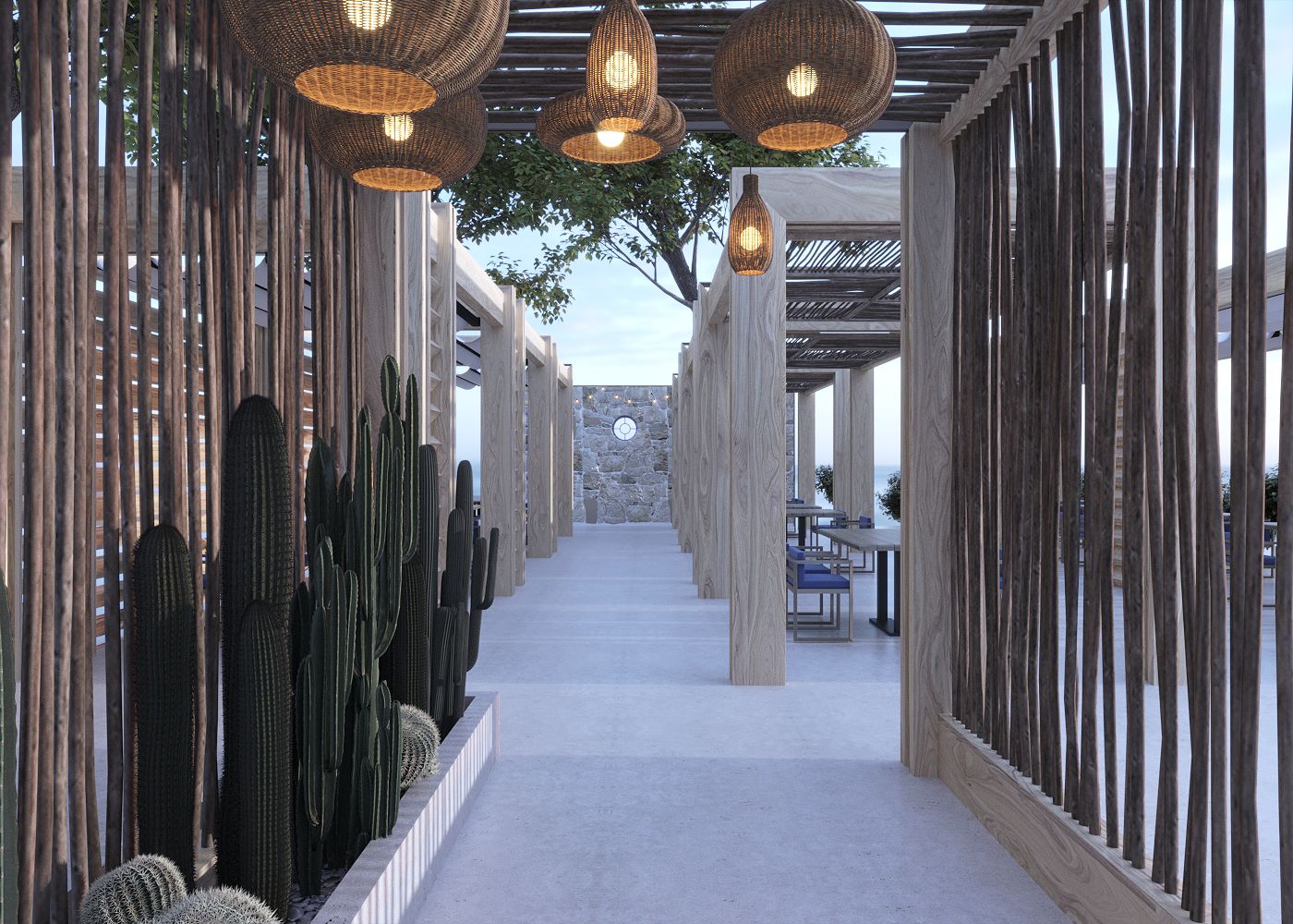 Swahili Restaurant Terrace Design in Peyia, Cyprus | Maria Green ...