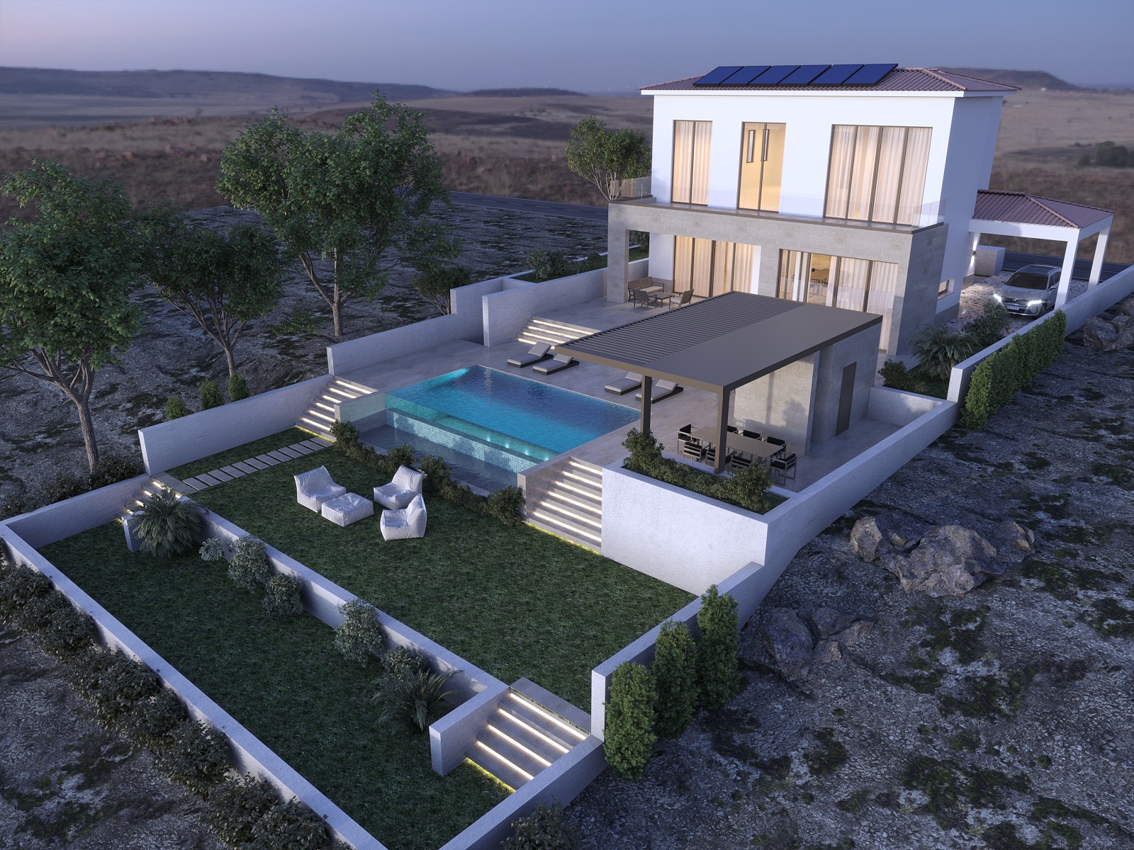 House Interior and Facade Design in Paphos, Cyprus | Maria Green ...