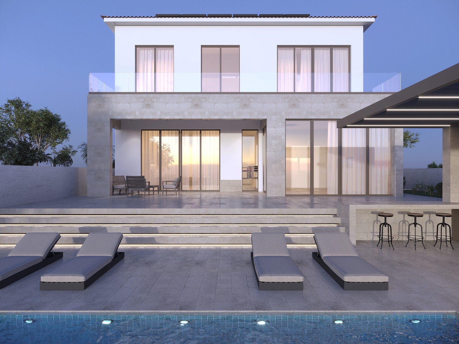 House Interior and Facade Design in Paphos, Cyprus | Maria Green ...